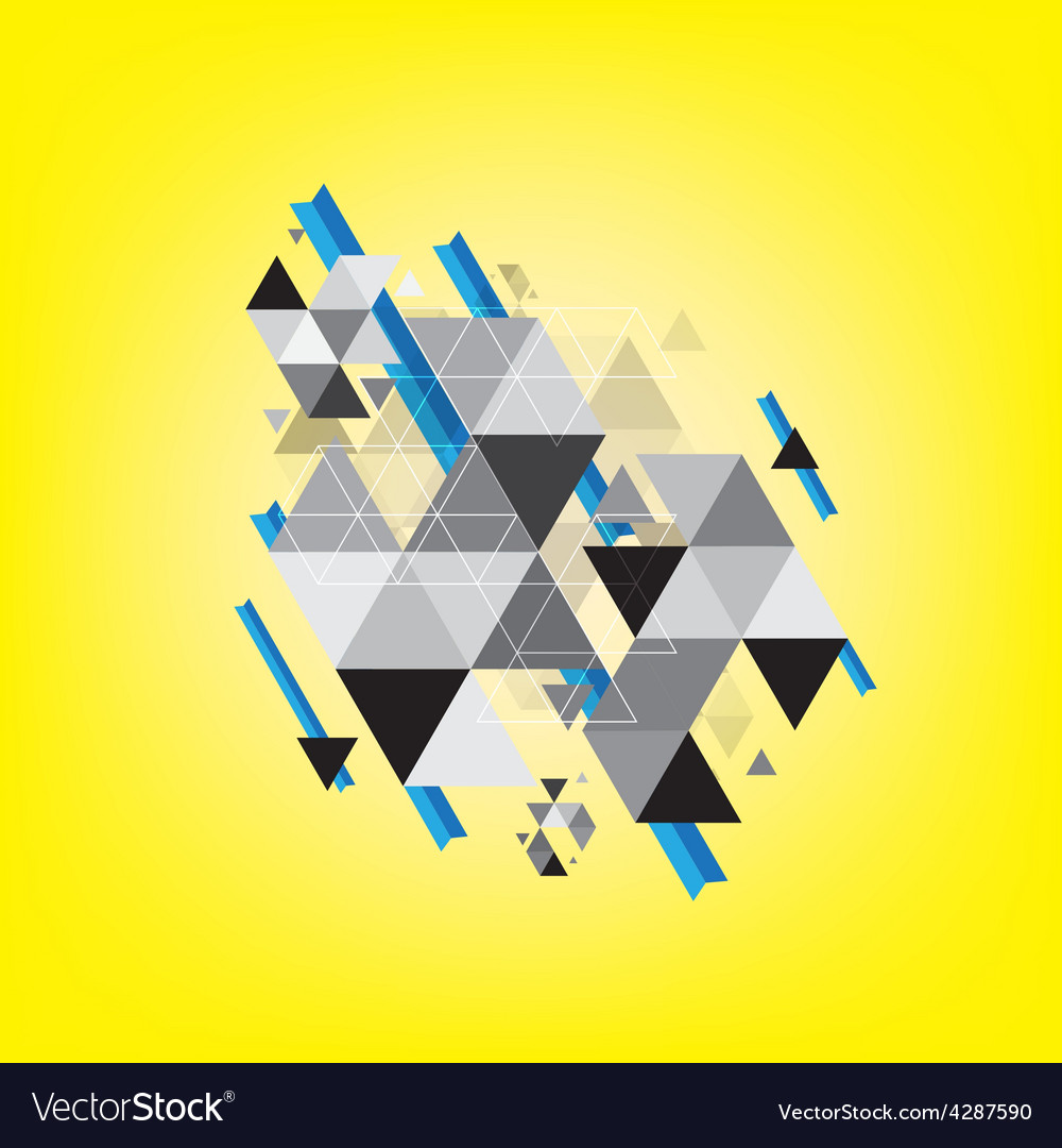 Abstract triangle pattern background Royalty Free Vector