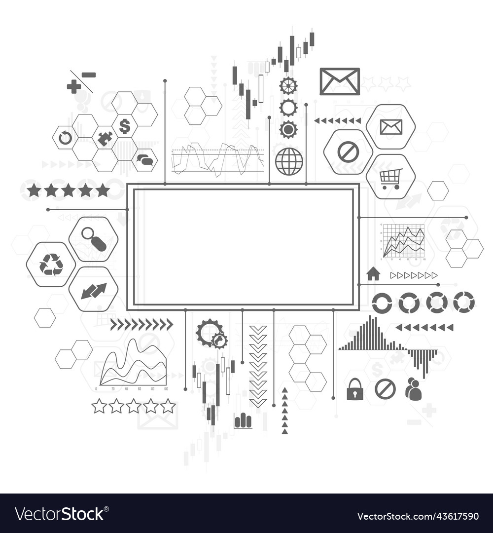 Digital Graph Statistics Background Royalty Free Vector