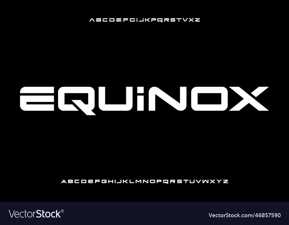 Futuristic alphabets display font with alternate Vector Image Futuristic alphabets display font with alternate Vector Image