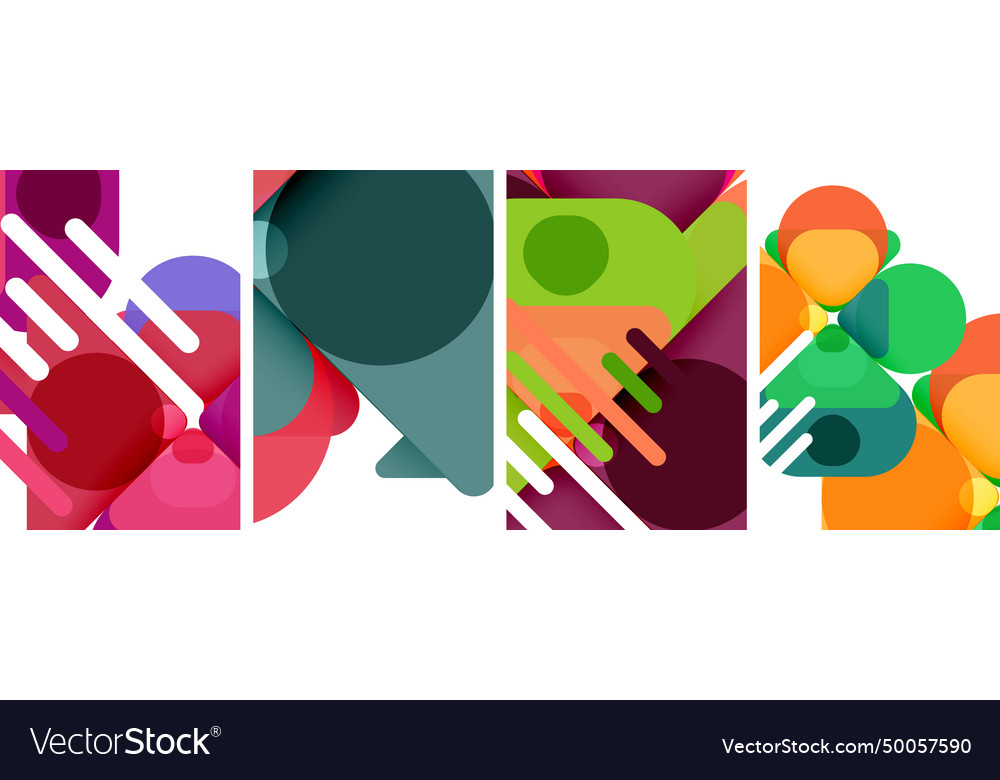 Geometric elements abstract backgrounds for Vector Image