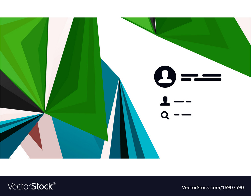 Modern triangle presentation template Royalty Free Vector