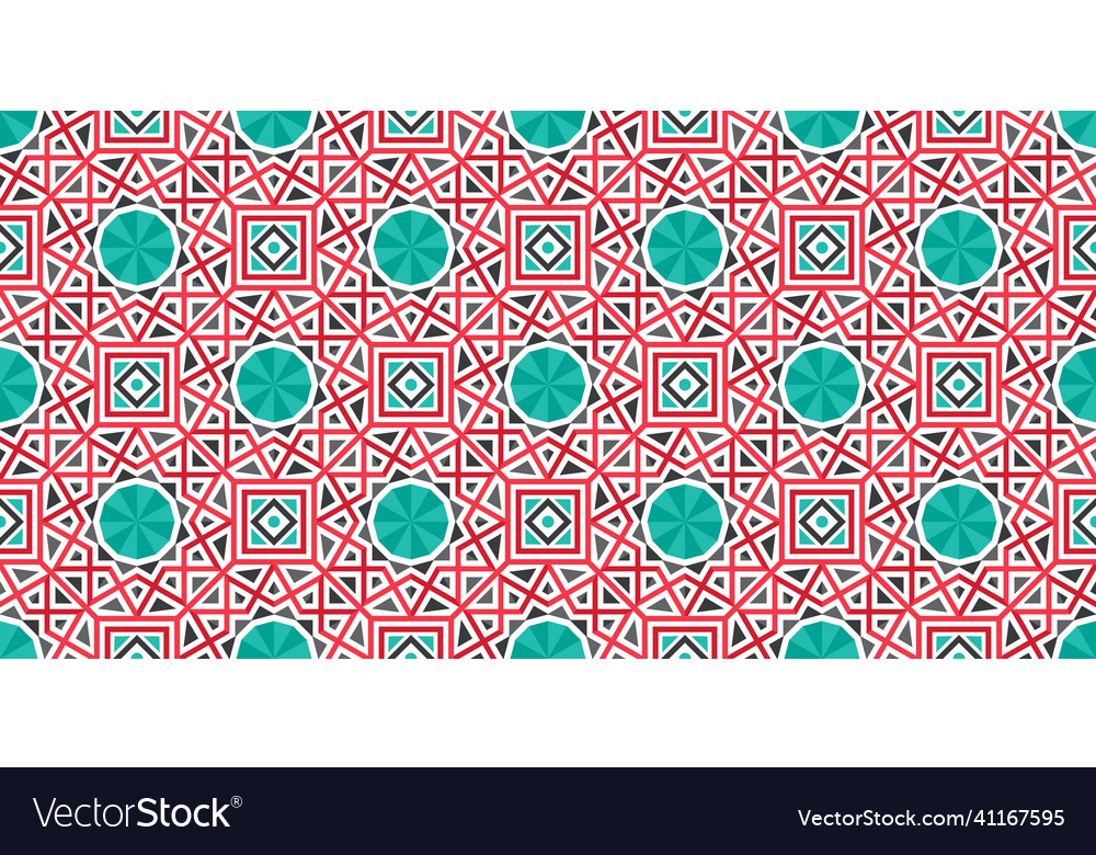 Border arabic pattern Royalty Free Vector Image