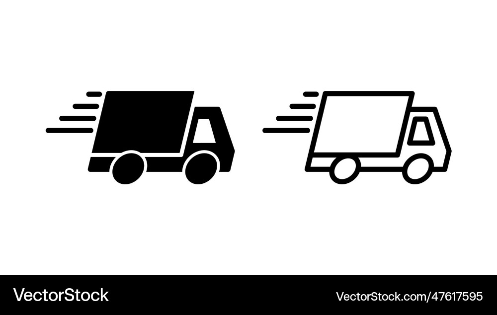 Delivery icon shipping fast icon Royalty Free Vector Image