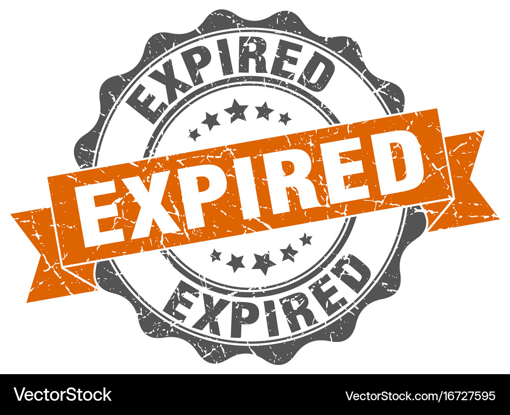 Expired stamp sign seal Royalty Free Vector Image