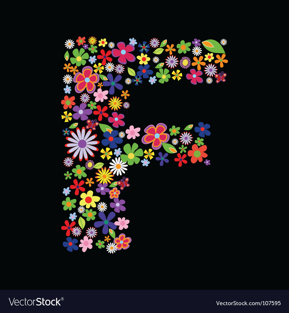 F Royalty Free Vector Image - VectorStock