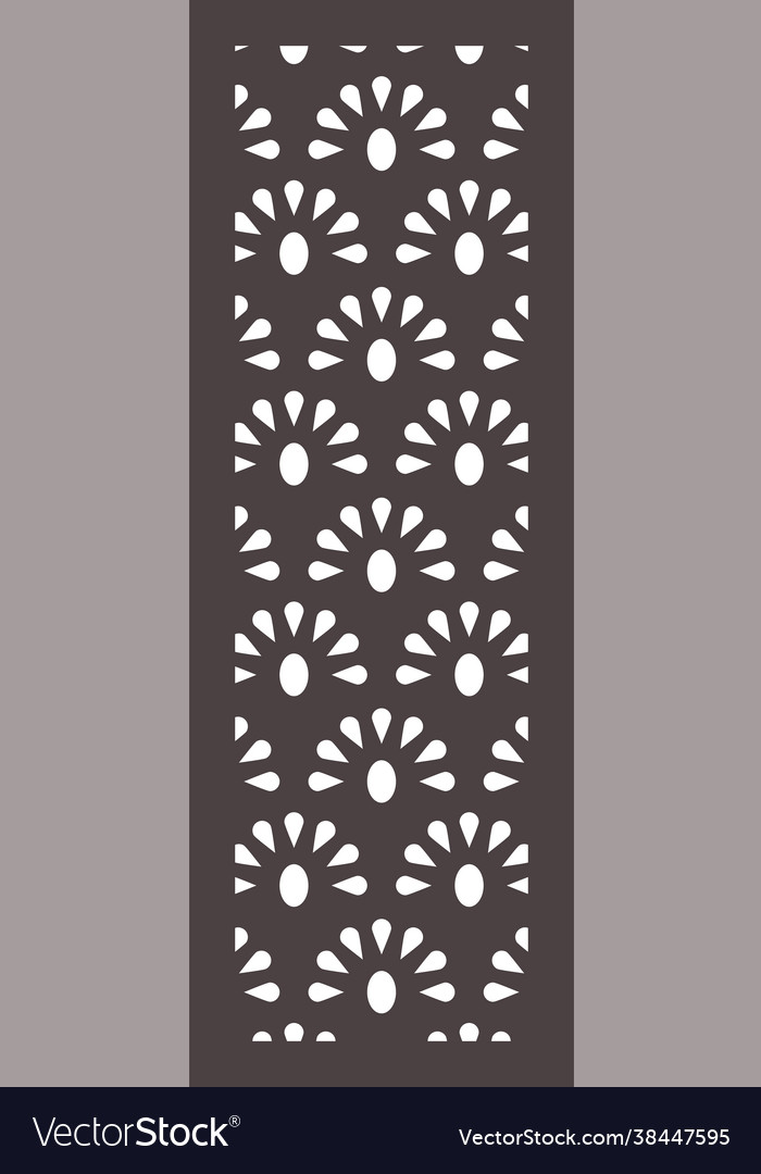 Jali design for graphic and cnc router Royalty Free Vector