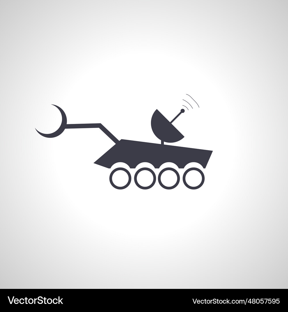 Moon rover icon rover isolated icon Royalty Free Vector