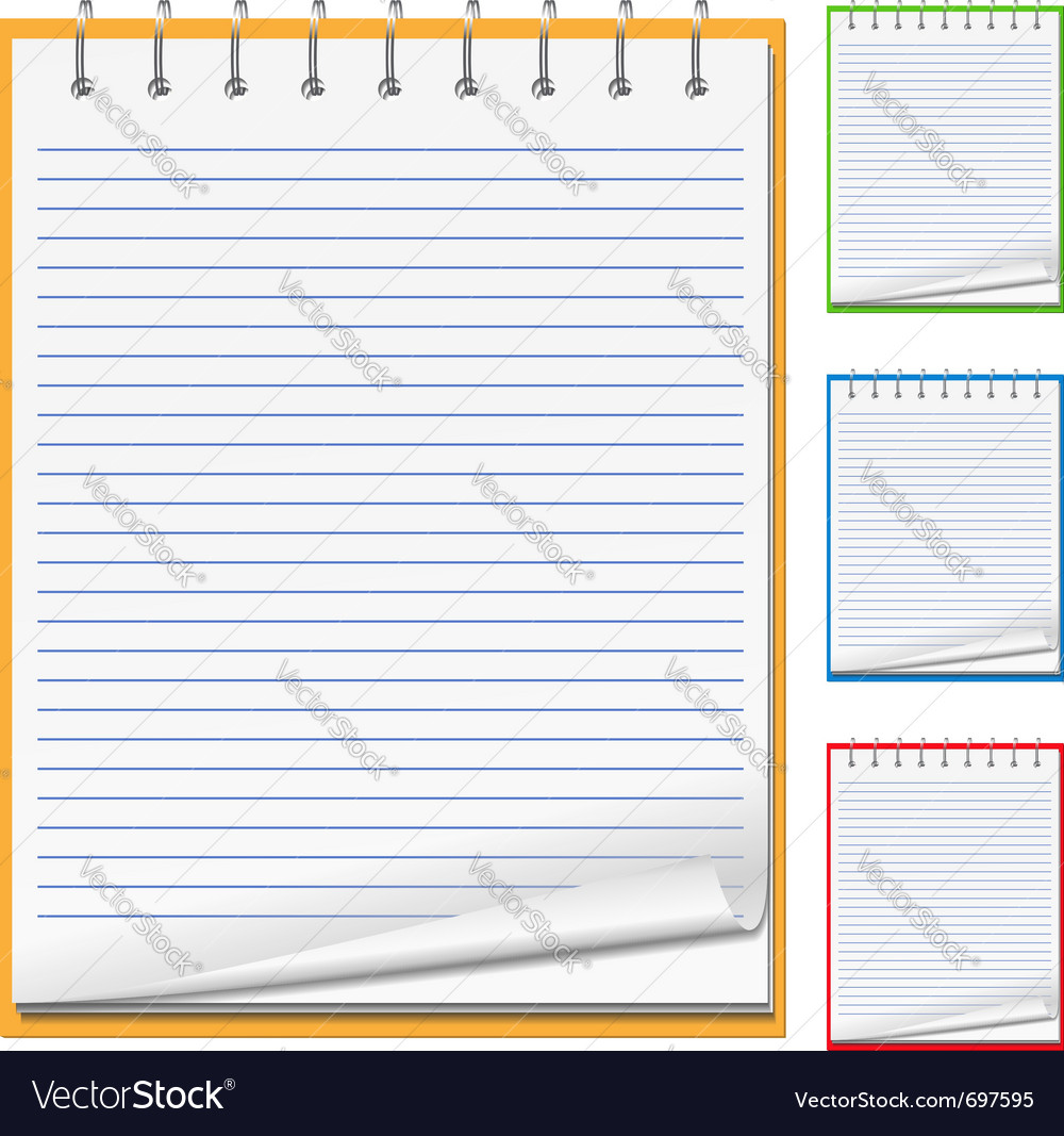 Notebook Royalty Free Vector Image - VectorStock