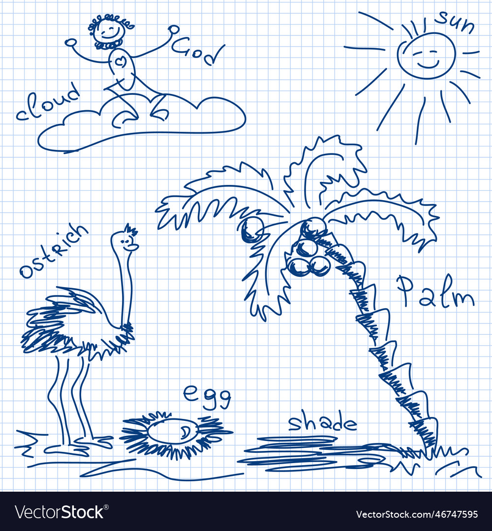 Simple drawing Royalty Free Vector Image - VectorStock