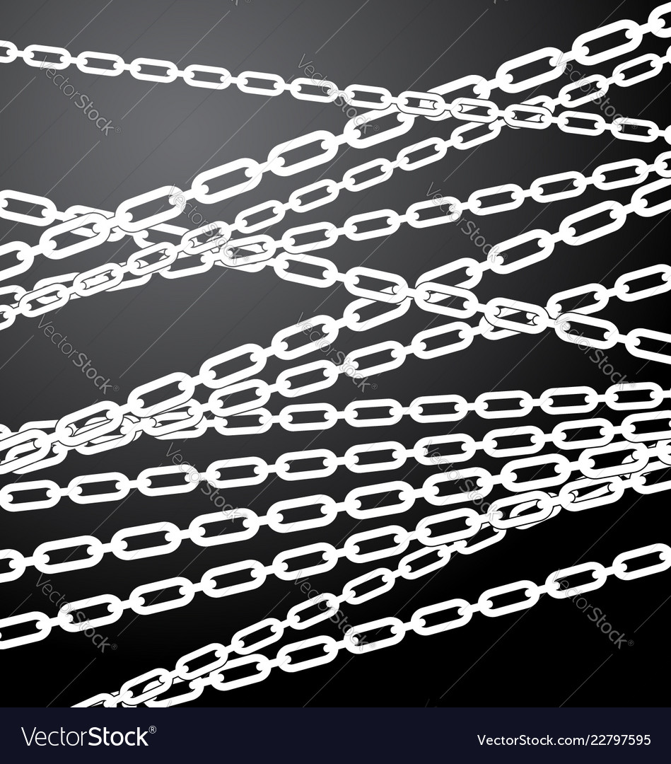 Texture pattern with chains placed randomly Vector Image