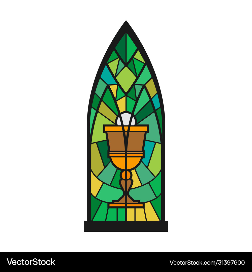 Church window iconcartoon icon Royalty Free Vector Image