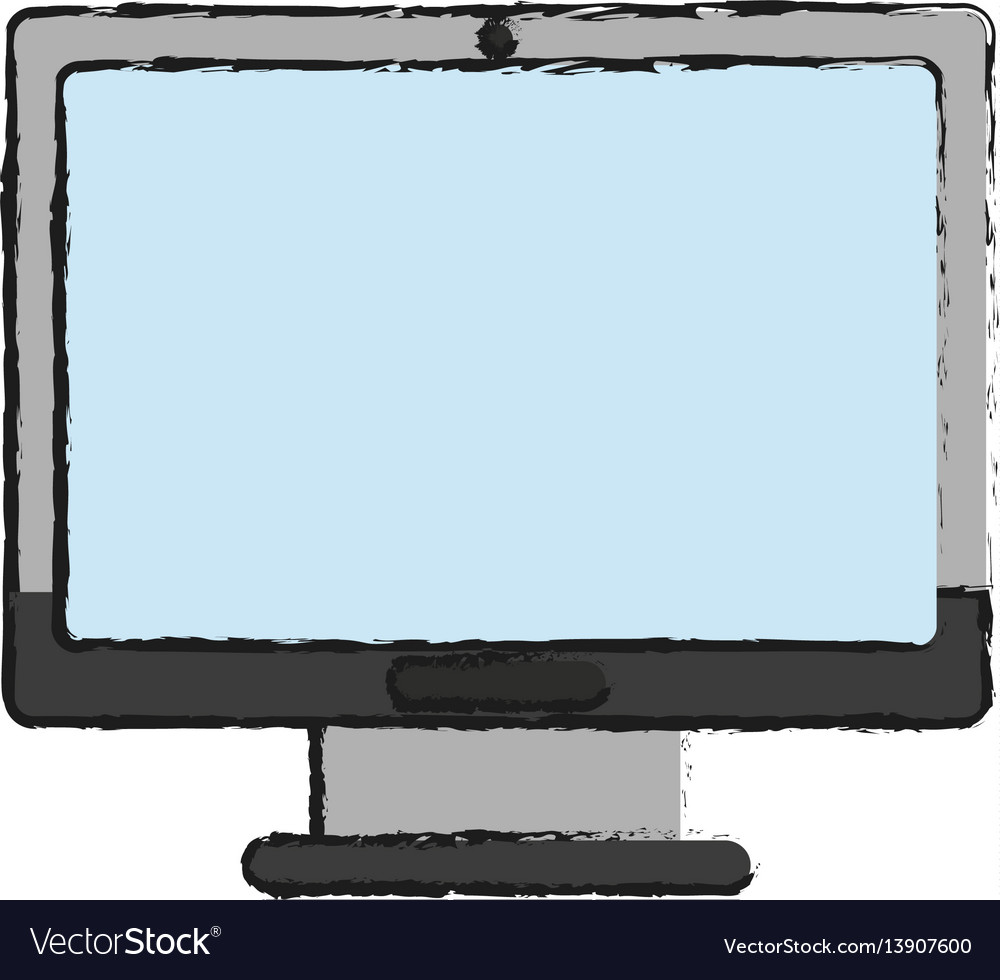 Computer device icon Royalty Free Vector Image