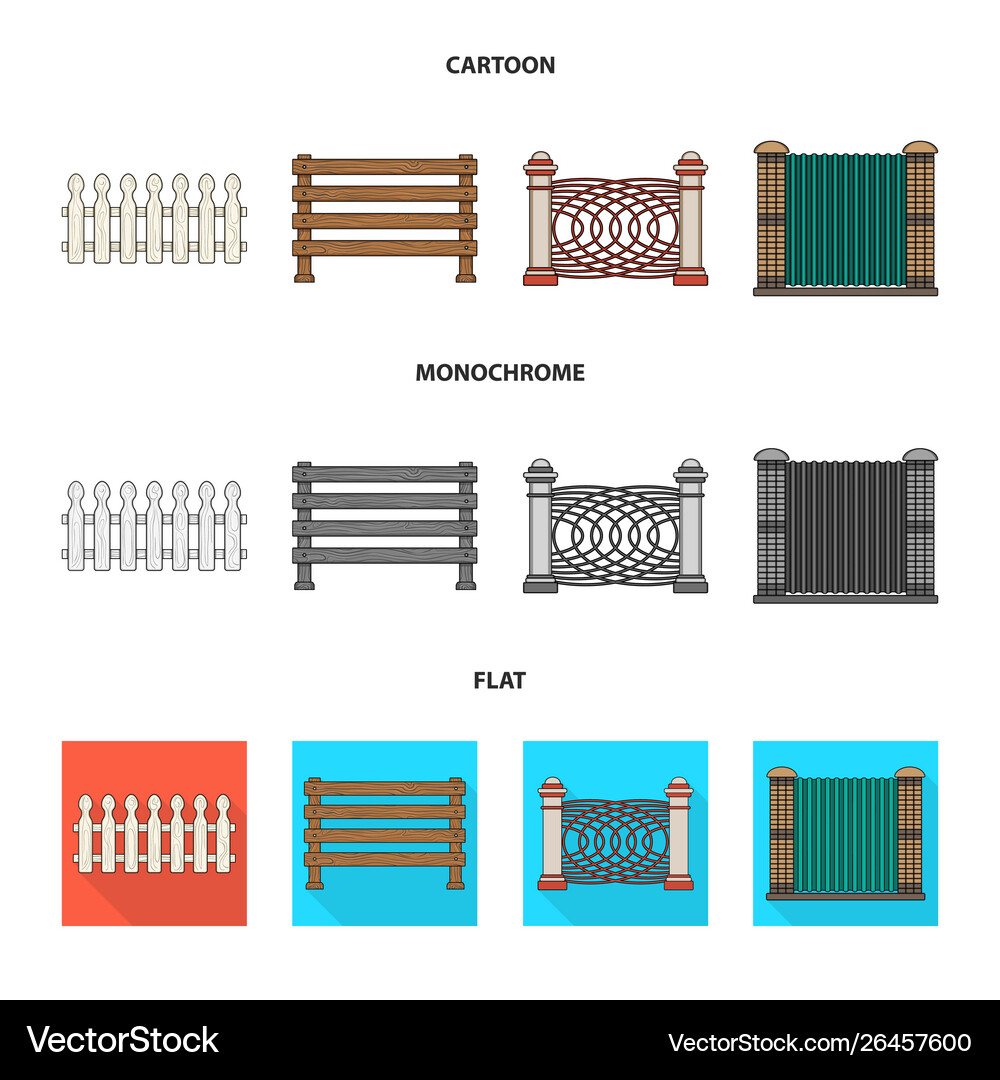 Design gate and fence symbol collection Royalty Free Vector