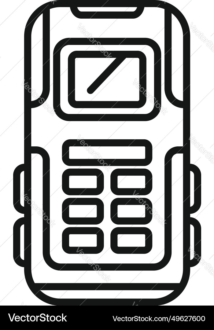 Laser meter equipment icon outline scanner Vector Image