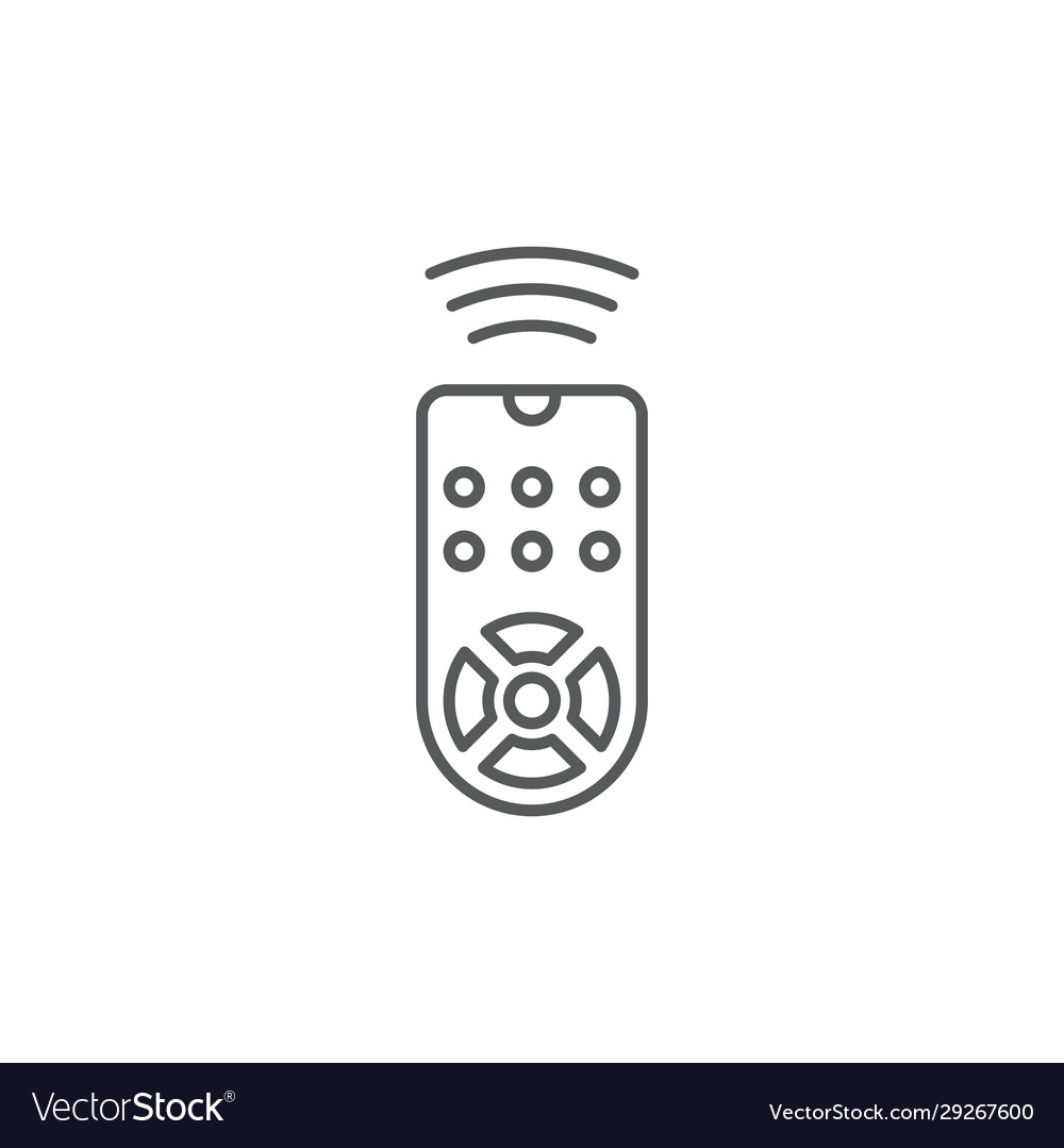 Remote control icon isolated on white background Vector Image