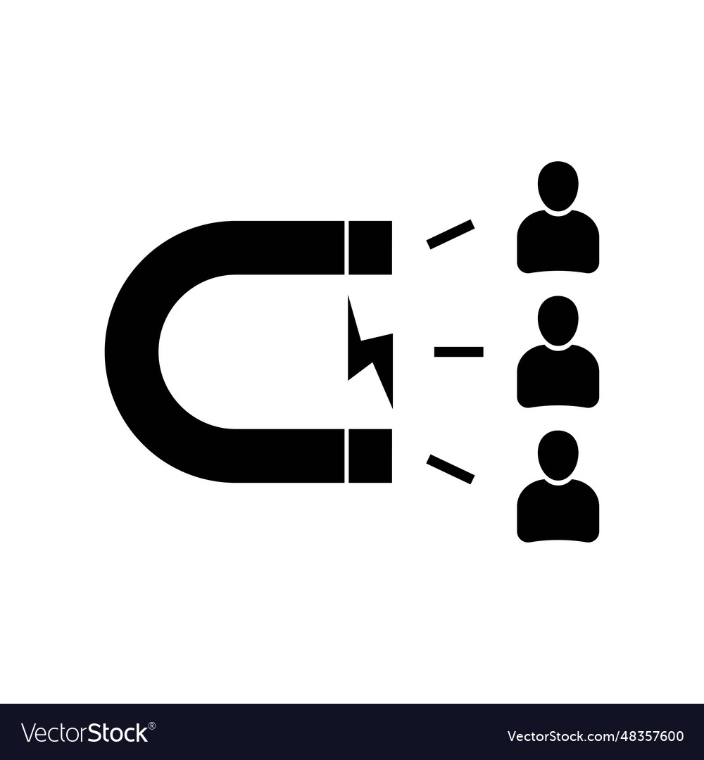 Webuser attraction icon simple creative element Vector Image