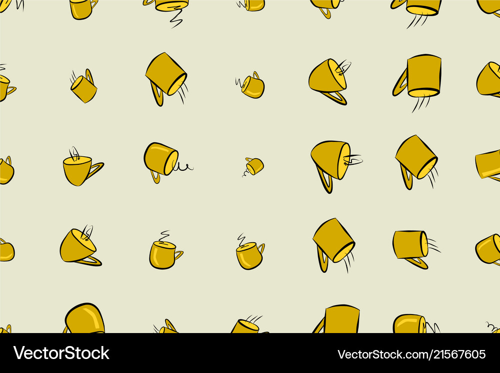 Abstract coffee cup background concept creative Vector Image