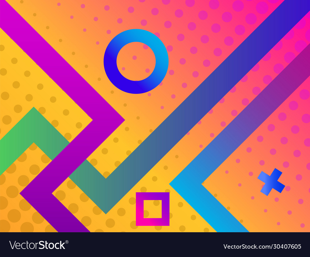 Abstract colorful geometric banner textured Vector Image Abstract colorful geometric banner textured Vector Image