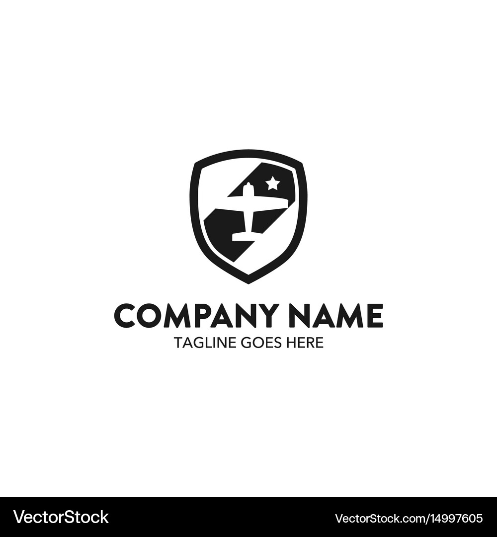 Aviation and marine logo template Royalty Free Vector Image