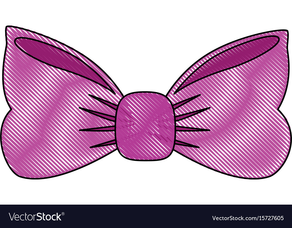 Bow tie fashion Royalty Free Vector Image - VectorStock