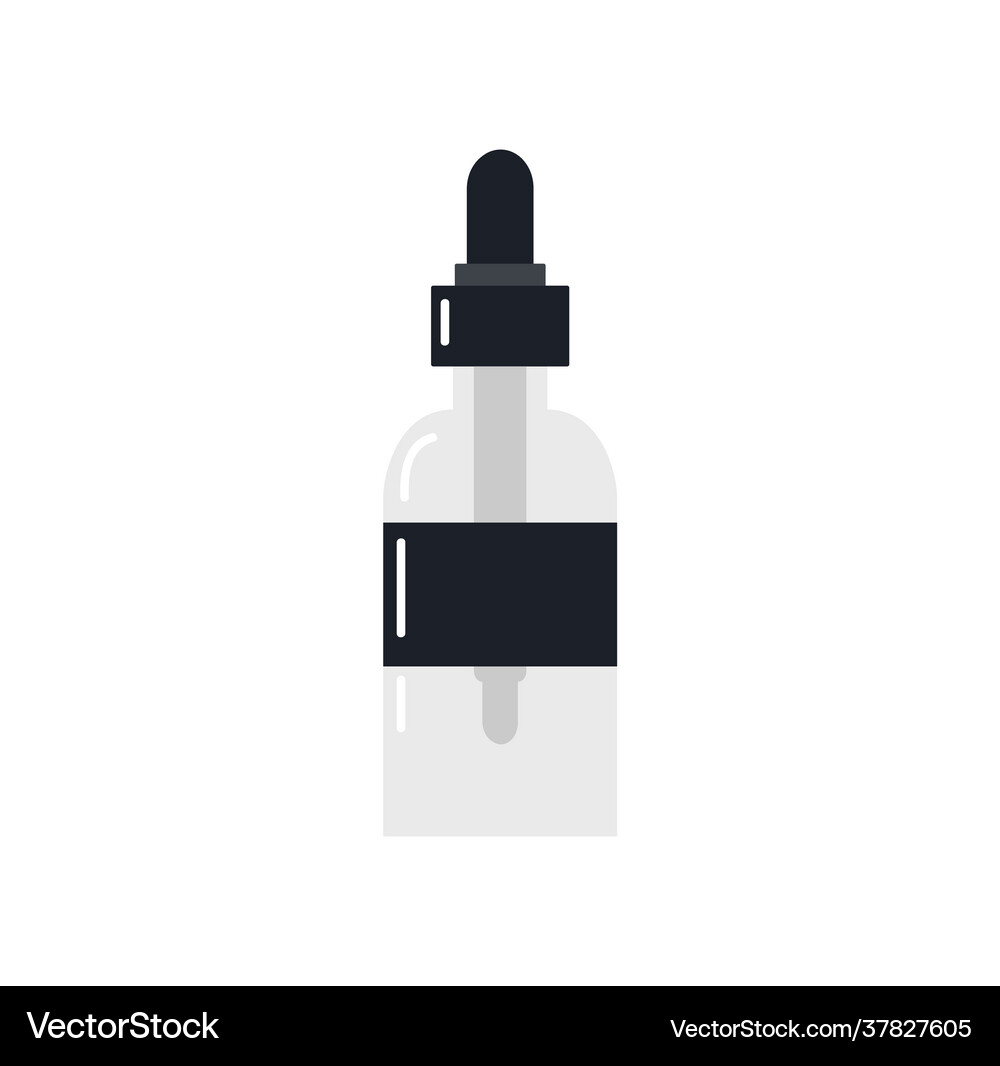 Glass bottle with pipette Royalty Free Vector Image