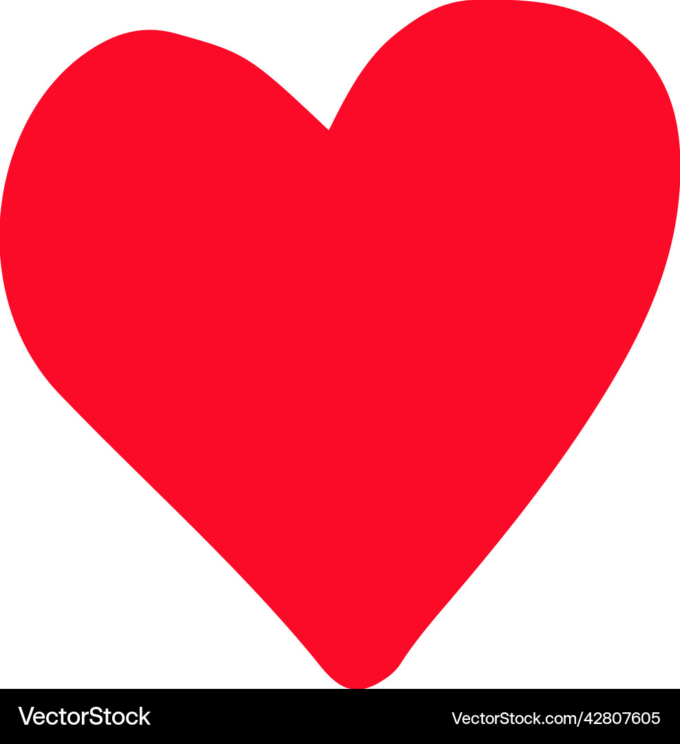 Hand drawn heart icon sign design Royalty Free Vector Image