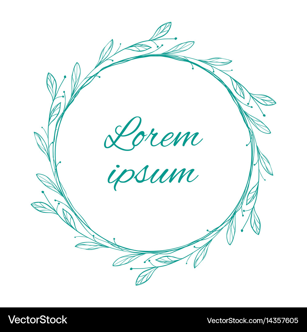 Isolated abstract round shape natural symbol Vector Image