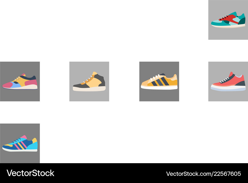 Modern sneaker for everyday wear Royalty Free Vector Image