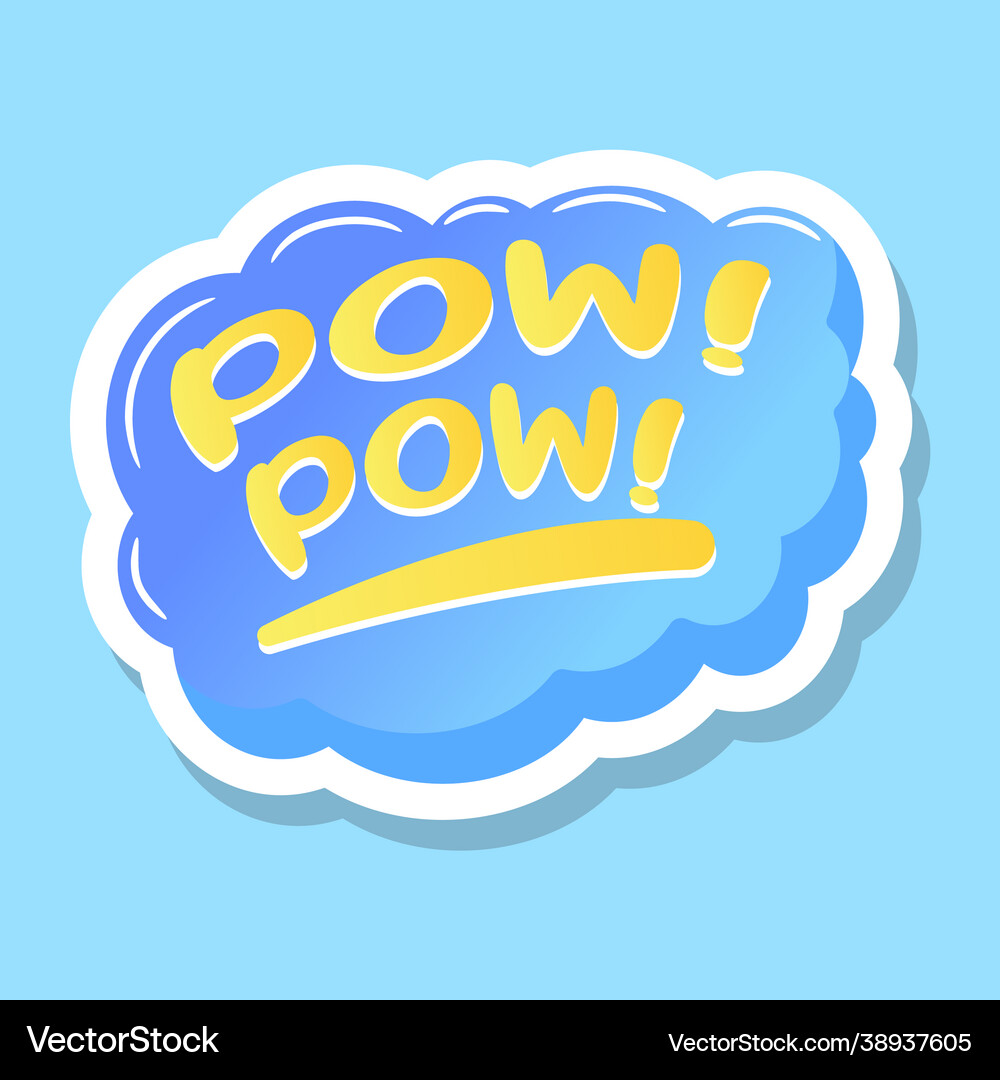 Pow Royalty Free Vector Image - VectorStock