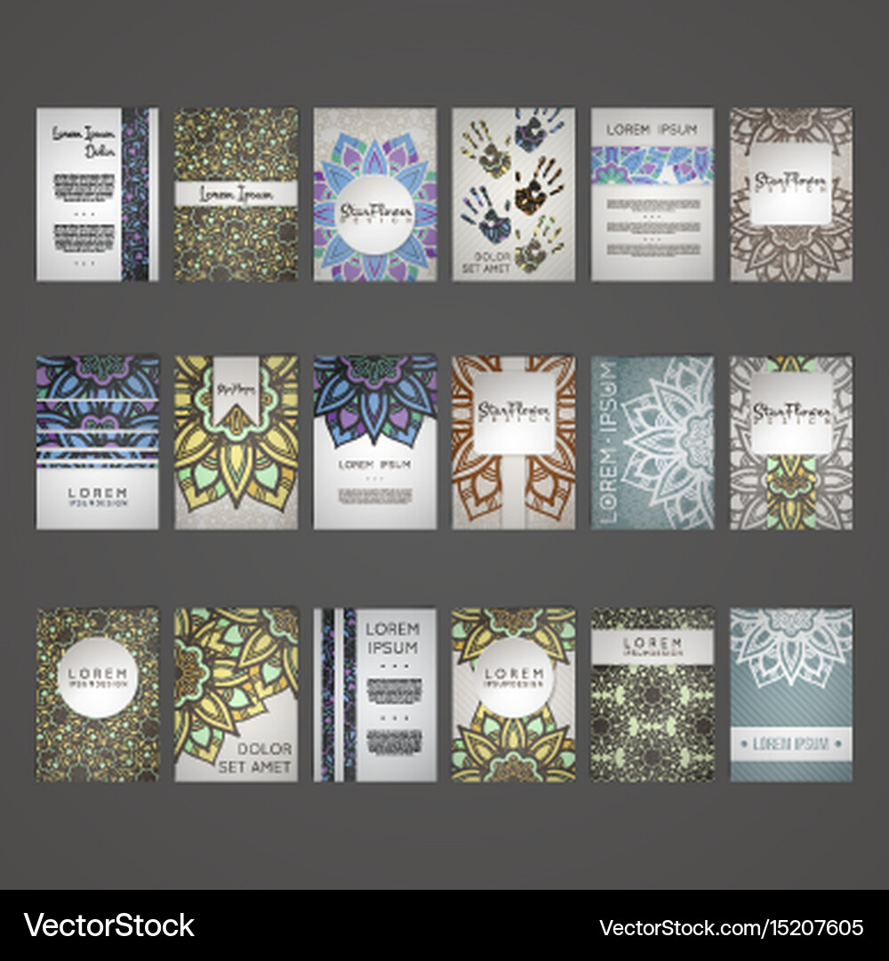 Set design templates business card Royalty Free Vector Image