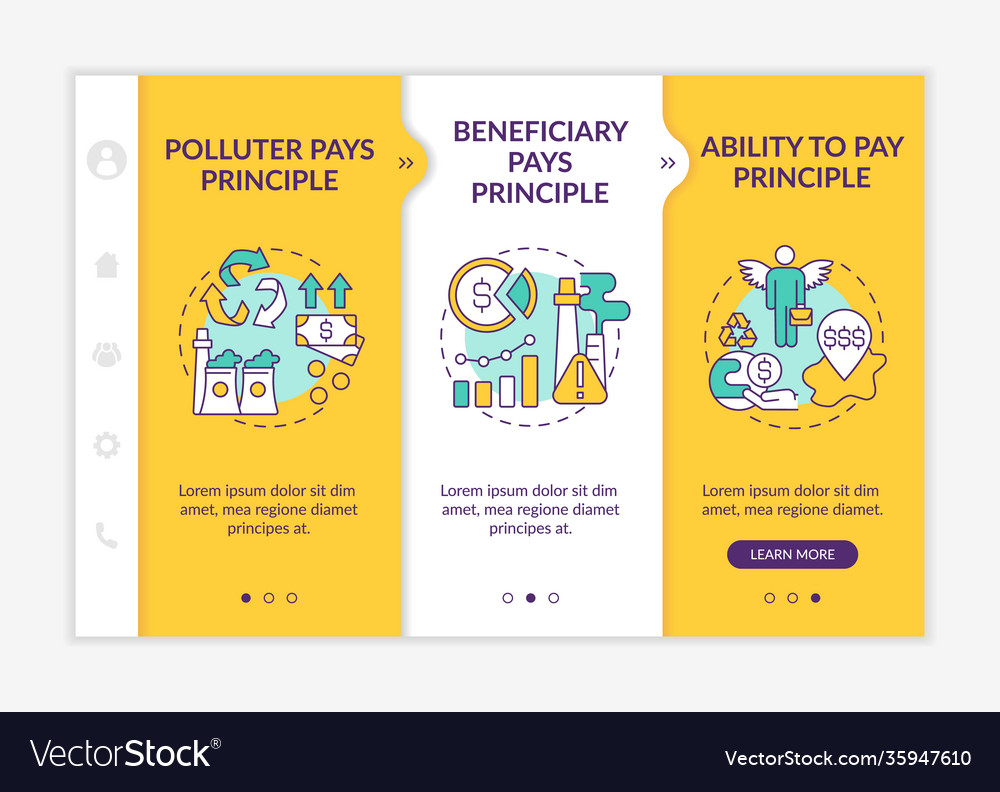 Developing countries onboarding template Vector Image
