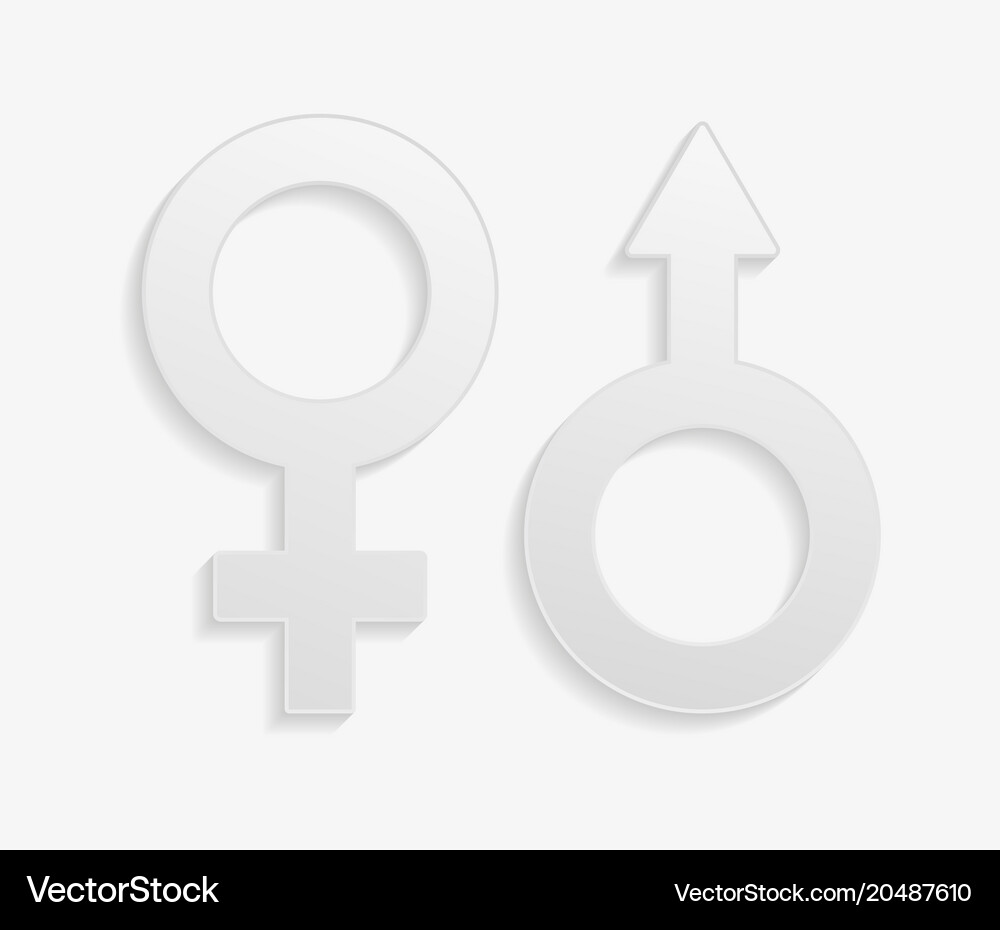 Gender symbols signs Royalty Free Vector Image