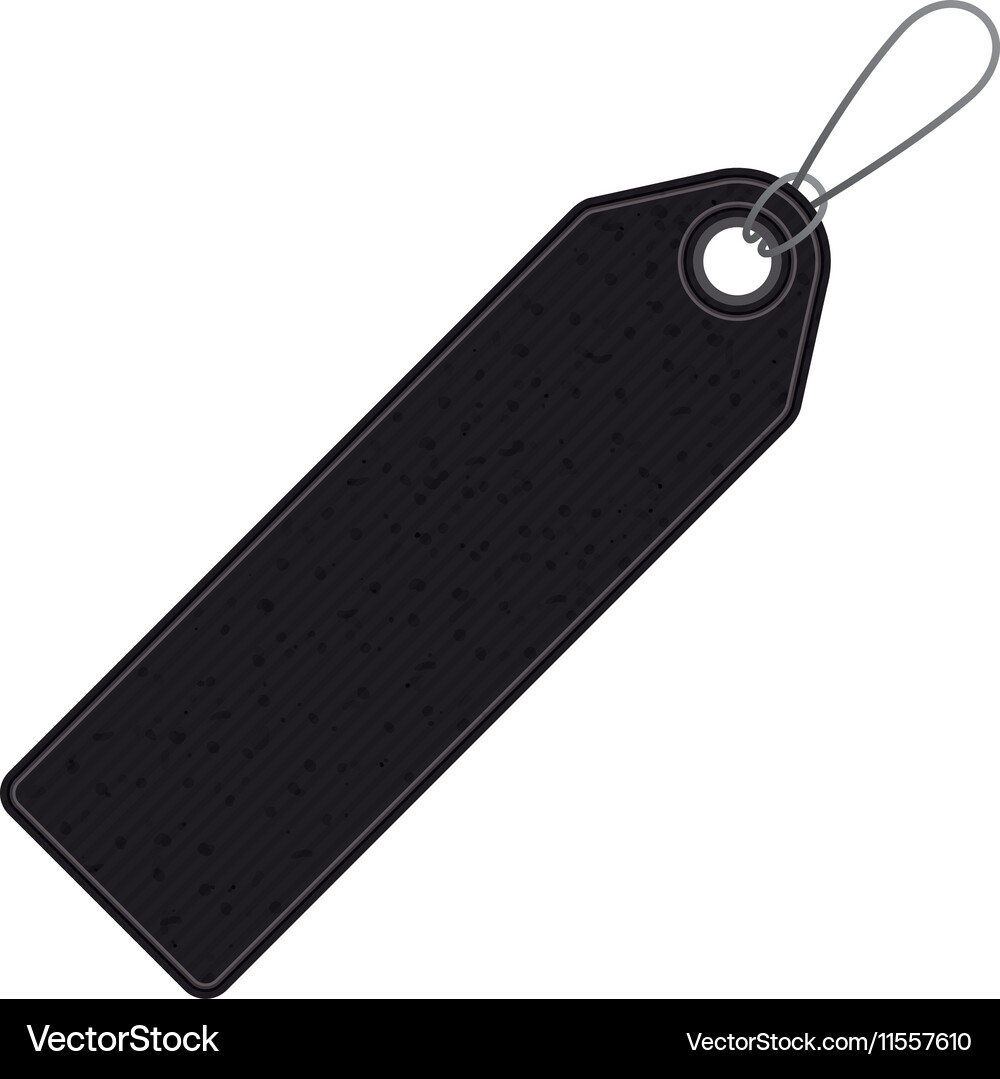 Isolated black and grunge label design Royalty Free Vector