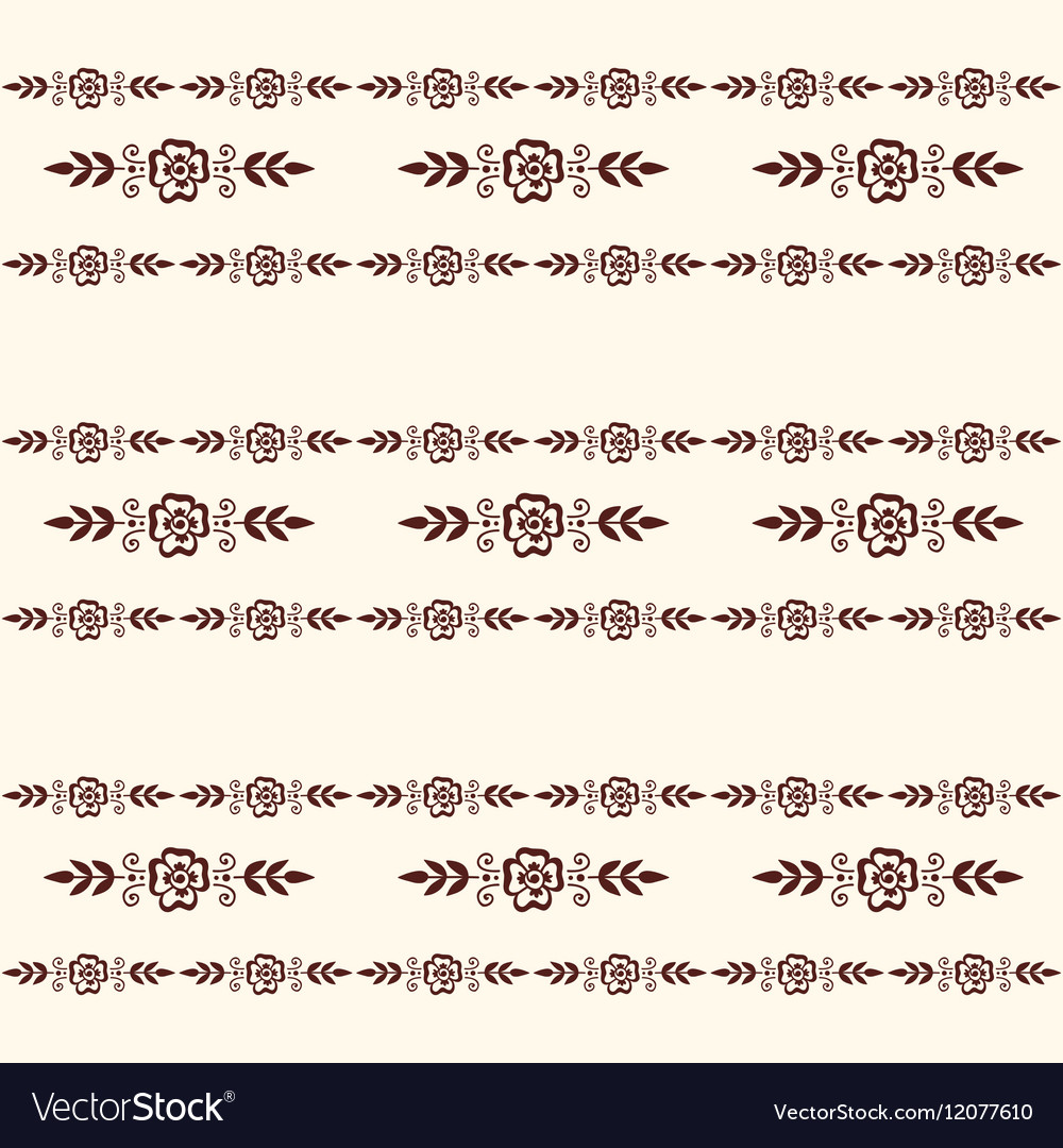 Mehendi pattern Royalty Free Vector Image - VectorStock
