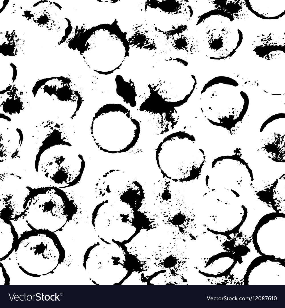 Monochrome Mark Making Seamless Pattern Royalty Free Vector
