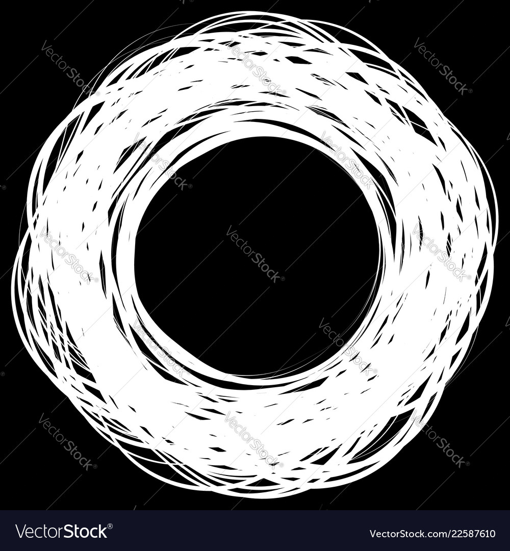 Random scribble circles concentric Royalty Free Vector Image Random scribble circles concentric Royalty Free Vector Image