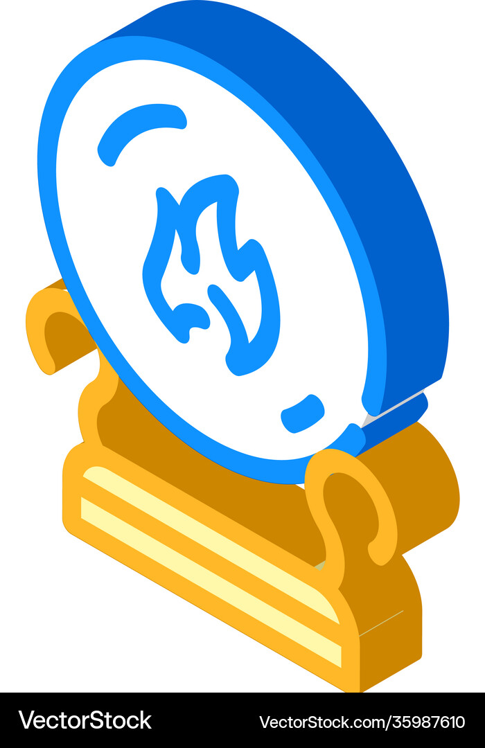 Sphere for spiritism isometric icon Royalty Free Vector