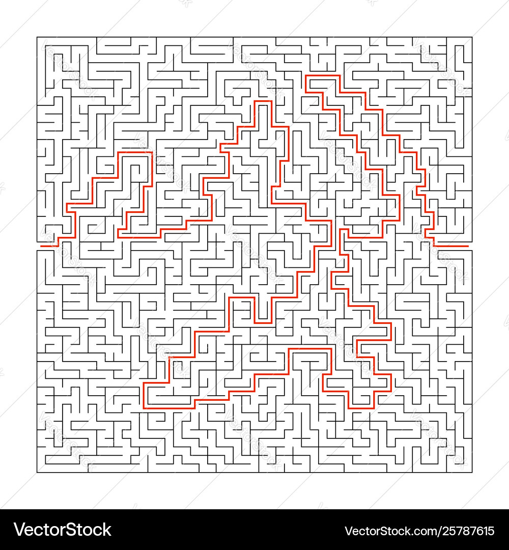 Abstract labyrinth game for kids puzzle Royalty Free Vector