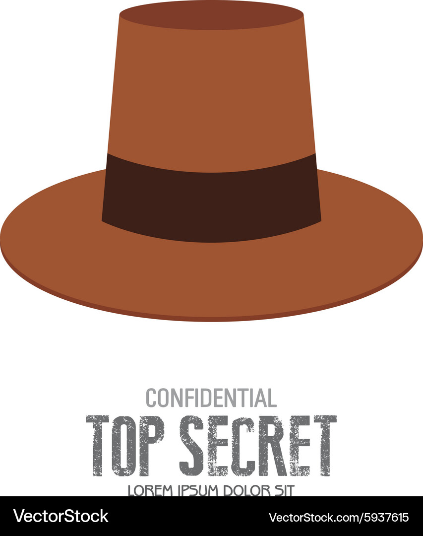 Abstract top secret label on a white background Vector Image