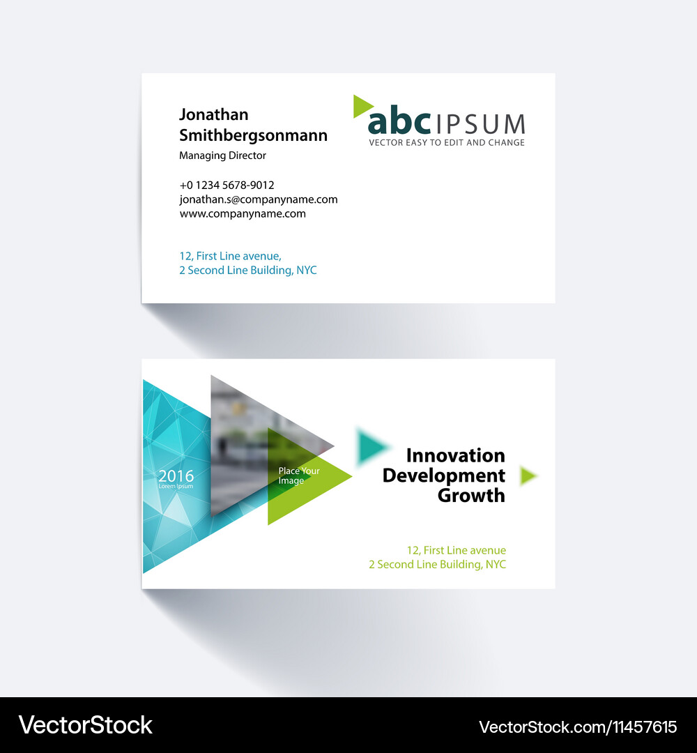 Business card template with flying Royalty Free Vector Image