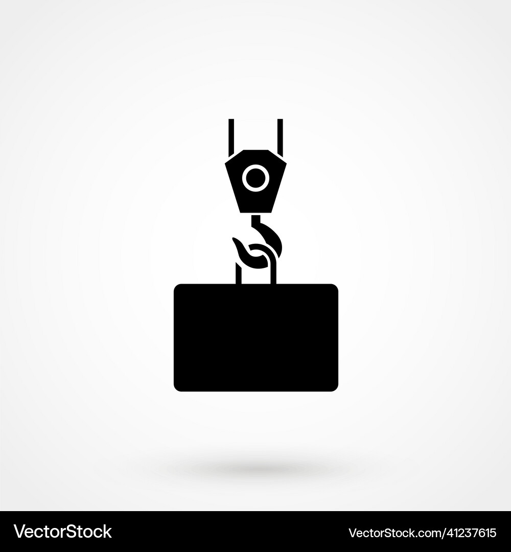 Crane icon isolated sign symbol Royalty Free Vector Image