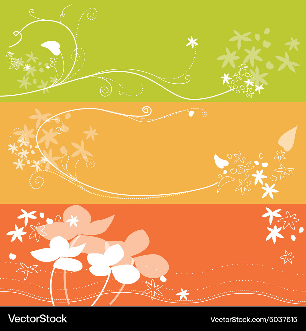 Floral flower card Royalty Free Vector Image - VectorStock