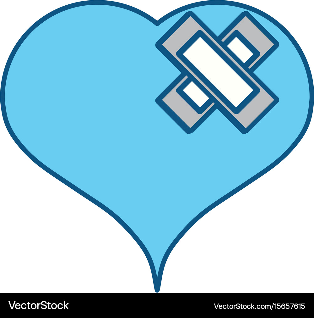 Heart medical symbol Royalty Free Vector Image