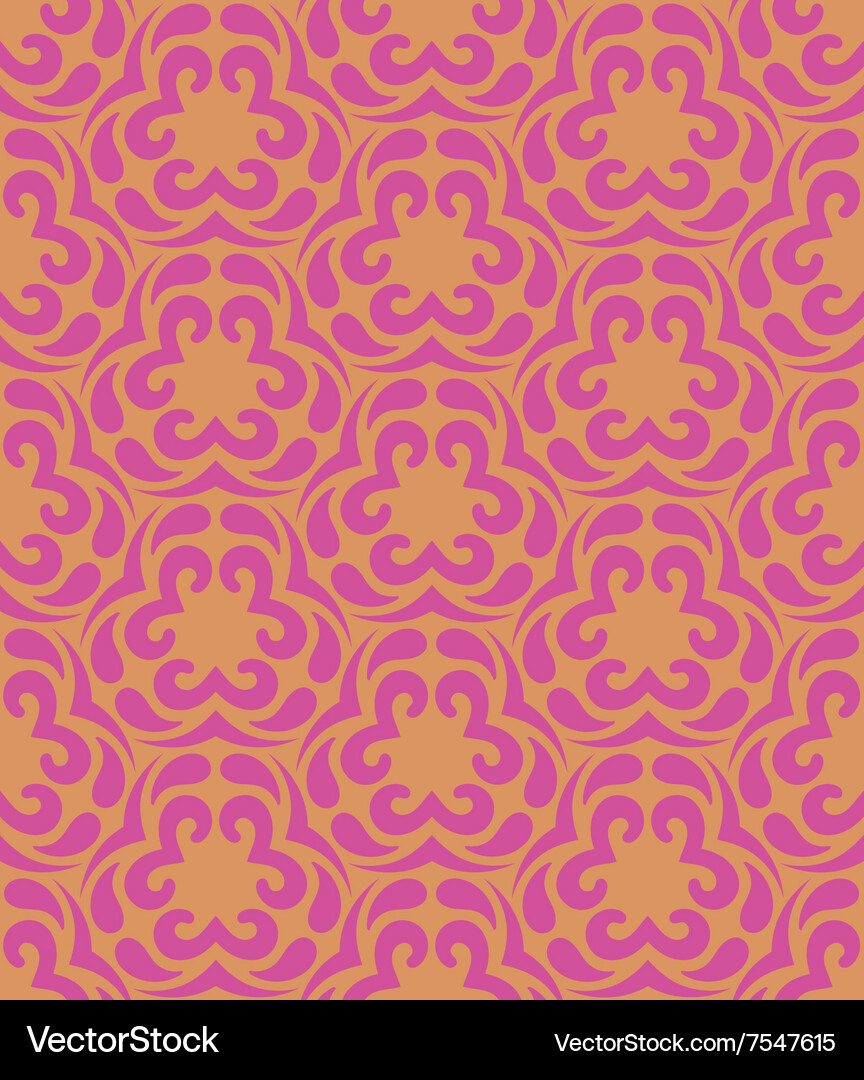Vintage seamless pattern with floral ornament Vector Image