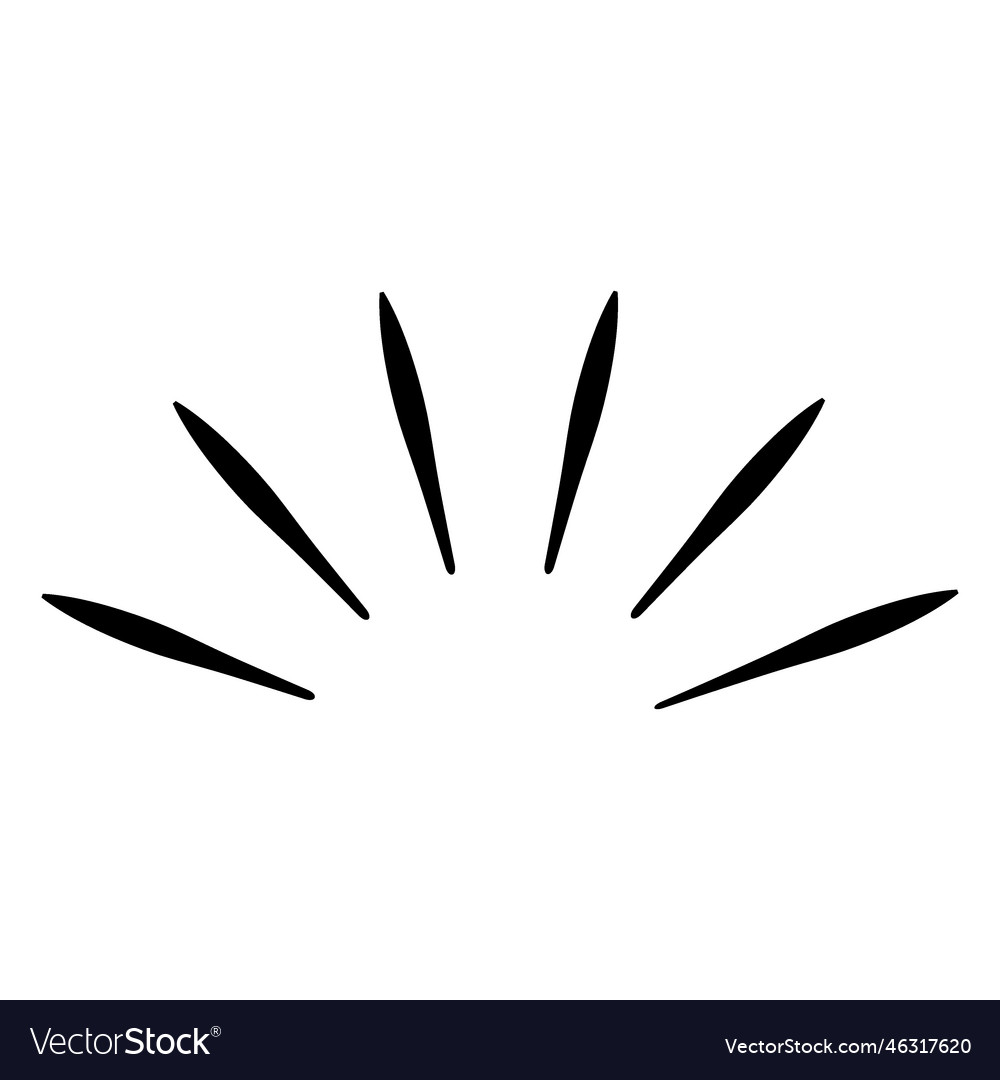 Abstract sunrise rays icon Royalty Free Vector Image