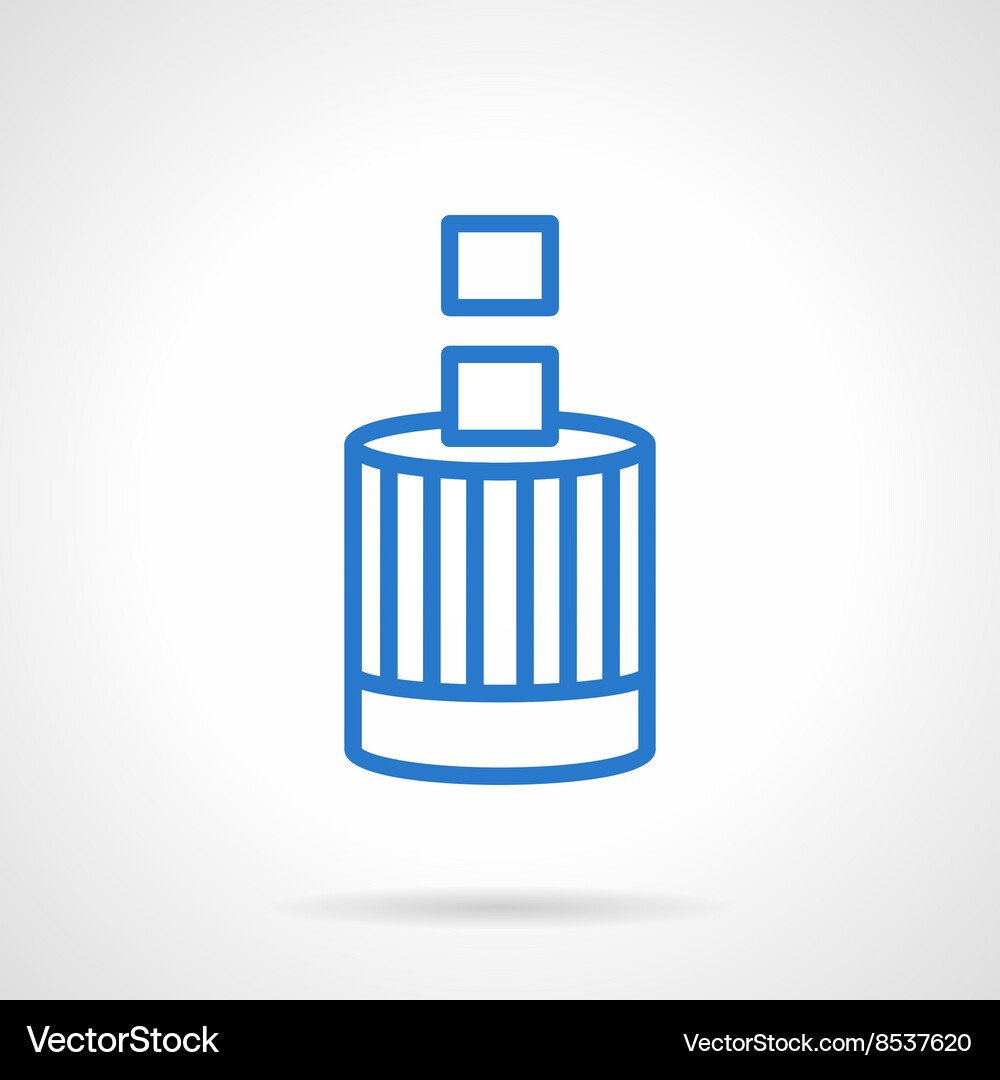 Accumulation of funds blue line icon Royalty Free Vector