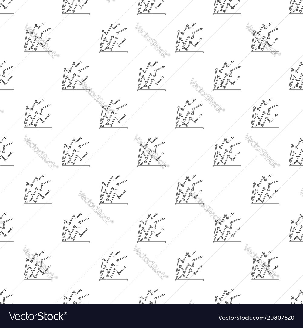 Chart pattern seamless Royalty Free Vector Image