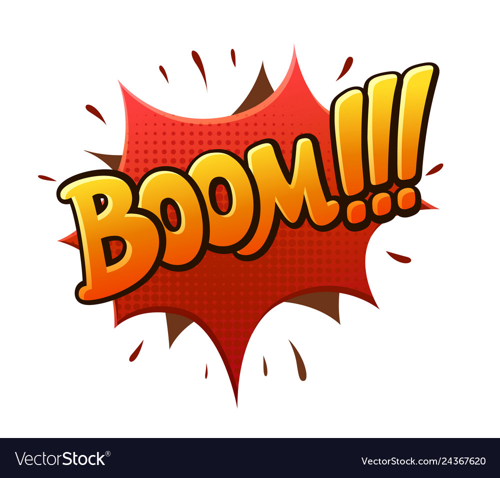 Comic Style Sticker Royalty Free Vector Image Vectorstock 
