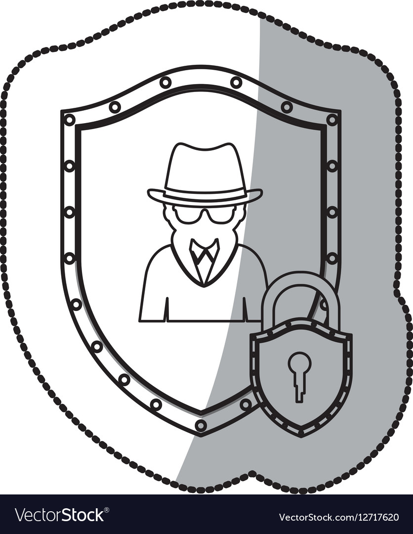 Security system technology Royalty Free Vector Image