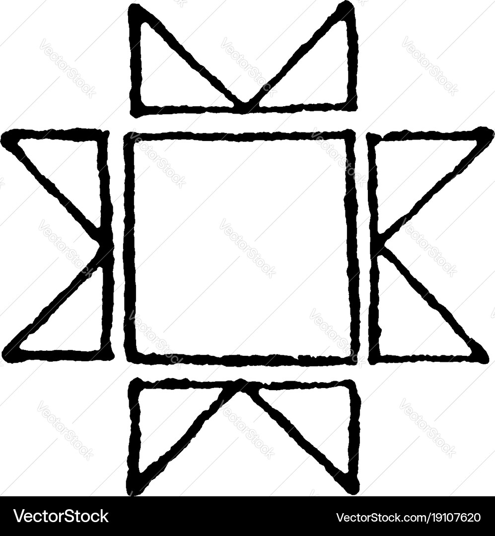 Star designs is a decoration of turkish patterns Vector Image